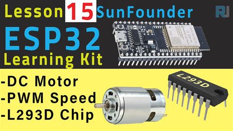 Esp32 Tutorial 15 Dc Motor Speed Control With Esp32 L293d