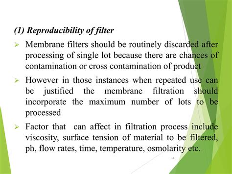 Filter Validation Ppt Chemistry Science