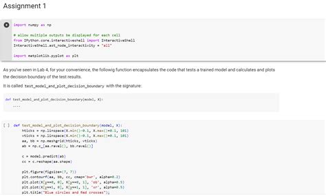 Solved Assignment 1 Import Numpy As Np Allow Multiple