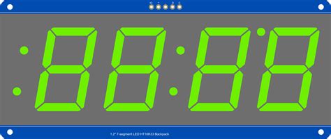 How To Use Adafruit Seven Segment LED Backpack 1 2 Inch Digits Green Pinouts Specs And