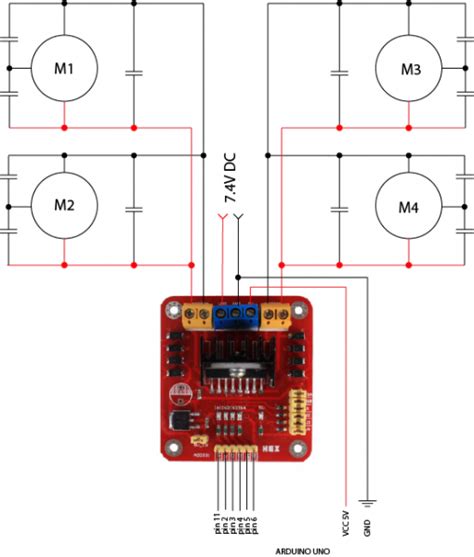 Неправильно работают двигатели Аппаратная платформа Arduino