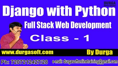 Web Development Django With Python Online Training By Durga Sir On 25