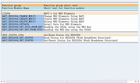 【转载】关于sap ps模块的常用bapi sap ps bapi csdn博客