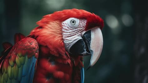 Un Loro Con Un Pico Rojo Foto Premium