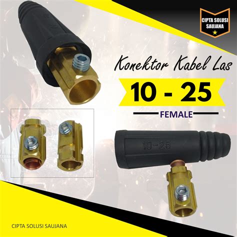 KONEKTOR KABEL LAS FEMALE SAMBUNGAN PERPANJANGAN KABEL LAS MM Lazada Indonesia