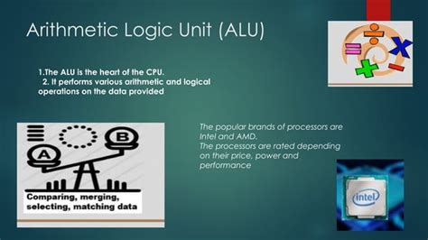 Cpu Central Processing Unit Central Processing Unit Pptx Computing