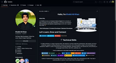 Khalid Ali Khan On Linkedin Github Githubprofile Developercommunity Personalbranding