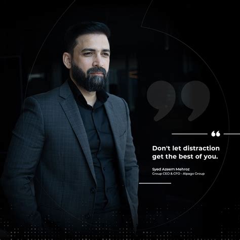 syed azeem mehroz on linkedin distraction ambitions priorities