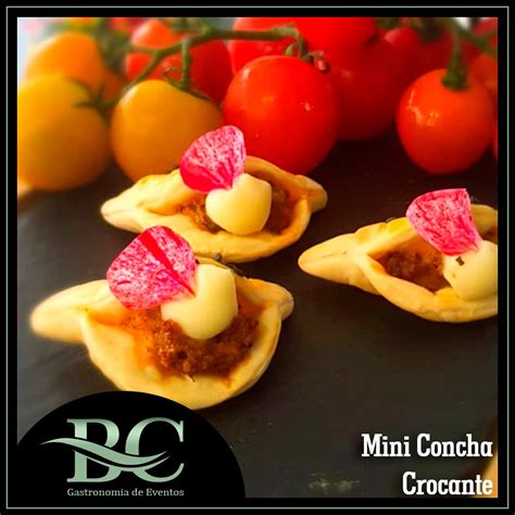 Mini Concha Crocante Bc Gastronomia De Eventos