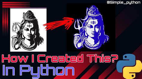 drawing shiv ji in python using sketchpy lord shiva in python python