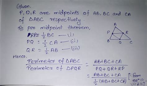 In Triangle Abc Def Are Respectively The Midpoints At Jasper Corral Blog