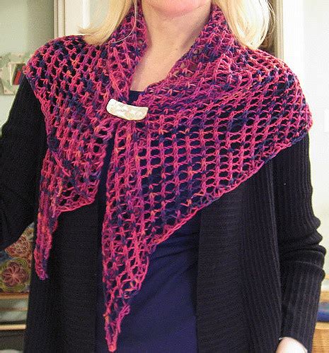 Ravelry Lattice Triangle Pattern By Barb Fritz