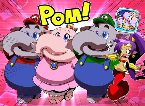 Princess Peach Mario Luigi Shantae Elephant Mario And More Mario And More Drawn By