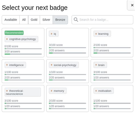 Why Are Some Badges From The Select Your Next Badge Window Not Listed On The List Of Badges