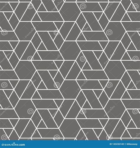 Linear Pattern With Crossing Thin Poly Lines Polygons Abstract Geometric Texture Stock Vector