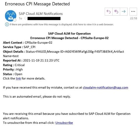 Alerting For Cloud Integration Capability Of Sap I Sap Community