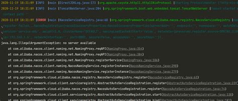 编译Nacos解决No Server available 以及 failed to req API nacos v ns instance after all servers 等不到
