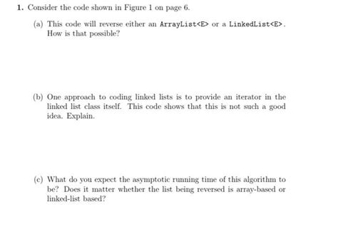 Solved Consider The Code Shown In Figure On Page A Chegg