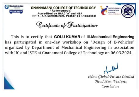 Golu Kumar On Linkedin Hello Connections I Got A Certificate From Association With Iic And Iste