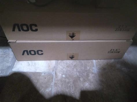 AOC Monitors With Mouse And Headphones Set BUNDLED Computers Tech Desktops On Carousell