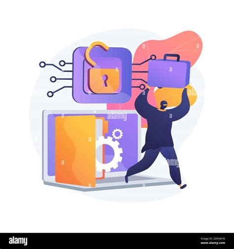 Data Leakage Abstract Concept Vector Illustration Stock Vector Image And Art Alamy