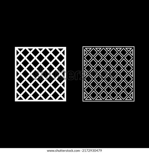 Vector Drawing Squares Silhouette Contour Grid Stock Vector Royalty
