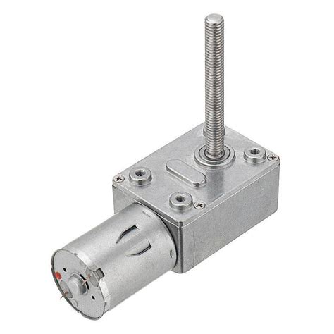 Jgy370 Dc 6v 12v 24v Motor M6 Screw 50mm Worm Gear Motor Dc 12v 6