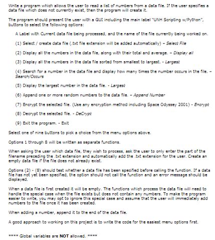 Solved Write A Program Which Allows The User To Read A List Chegg Com