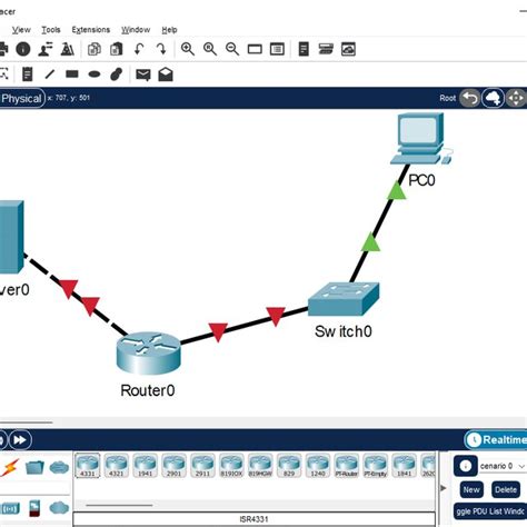 Network Example In Packet Tracer Program Download Scientific Diagram