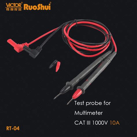 10a датчики для мультиметра двухслойные Сменные Тестовые провода зажим мультиметр Тестовые