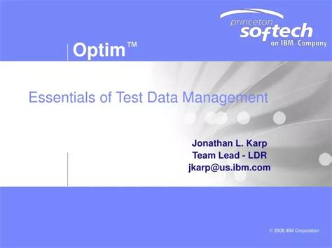 PPT Essentials Of Test Data Management PowerPoint Presentation Free Download ID