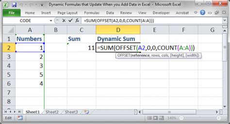 Dynamic Formulas That Update When You Add Data In Excel