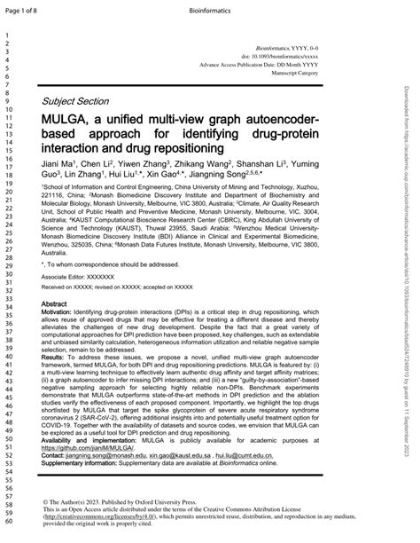 Pdf Mulga A Unified Multi View Graph Autoencoder Based Approach For