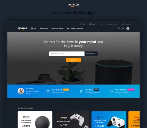 amazon redesign behance