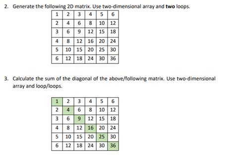 Solved Generate The Following D Matrix Use Chegg