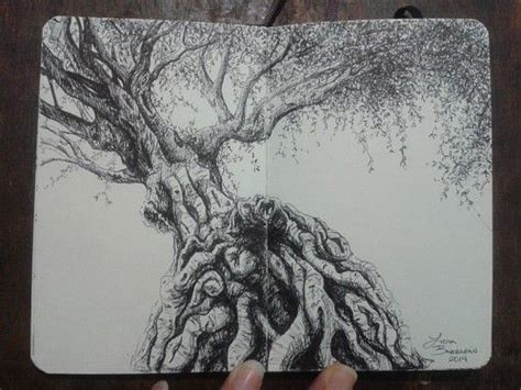 Tree MyMoleskine Community Skizzenzeichnungen Abstrakte Zeichnungen Aquarell Baum