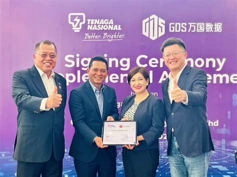 Gds Tnb Sign Supplemental Agreement For Powering Data Center Campus In Malaysia Tnglobal