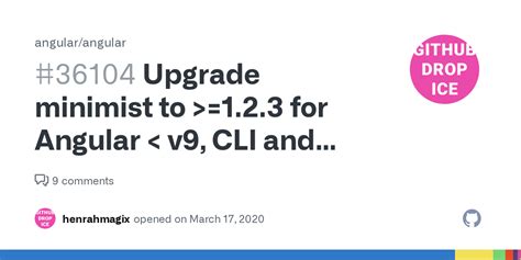 Upgrade Minimist To 123 For Angular