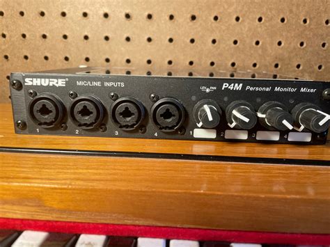 Shure P4m Personal Monitor Mixer 6 In 6 Out Submixer Eclectic Sounds