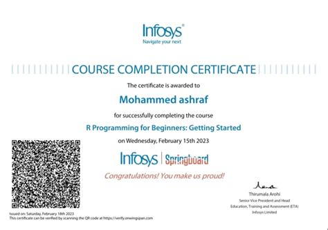 Mohammed Ashraf On Linkedin Programming Infosysspringboard Infosys Programming