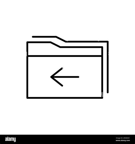 Document Icon Isolated On White Background Folder Symbol Modern