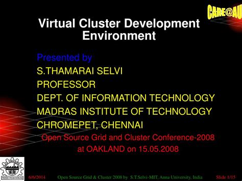 ppt virtual cluster development environment powerpoint presentation free download id 1178262