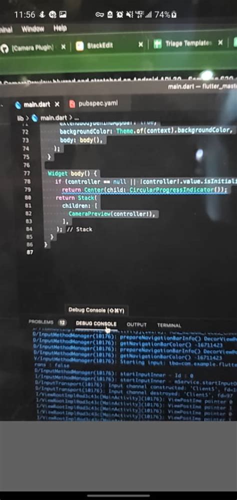 [camera plugin] camerapreview blurred and stretched on android api 30 samsung s20 · issue