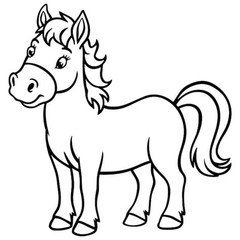 Desenho Vetorial De Hourse Vetor Premium