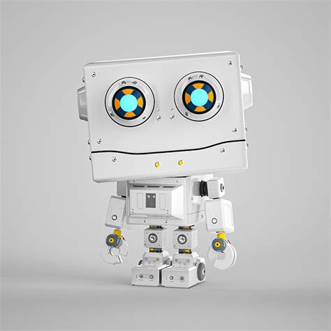 Q版机器人建模渲染