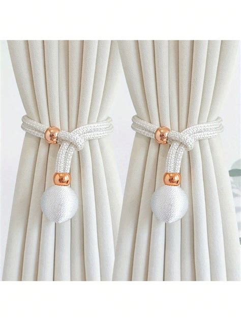 2개 클래식 라운드 커튼 타이백 폴리에스터 소재 우아한 홈 데코레이션 액세서리 In 2024 Home Decor Accessories Elegant Home