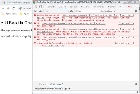 Javascript Why Is This Not Working React Without Node Stack Overflow