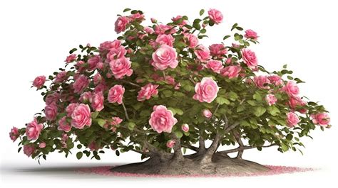 3d Ds의 3  장미 덤불 중 1개 흰색 배경에 고립 된 장미 덤불의 3d 일러스트 고화질 사진 사진 장미 배경 일러스트 및 사진 무료 다운로드 Pngtree