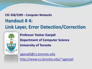 PPT Error Detection And Correction Data Link Layer PowerPoint Presentation ID