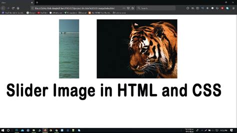 How To Create An Image Slider In Html And Css Html And Css Tutorials